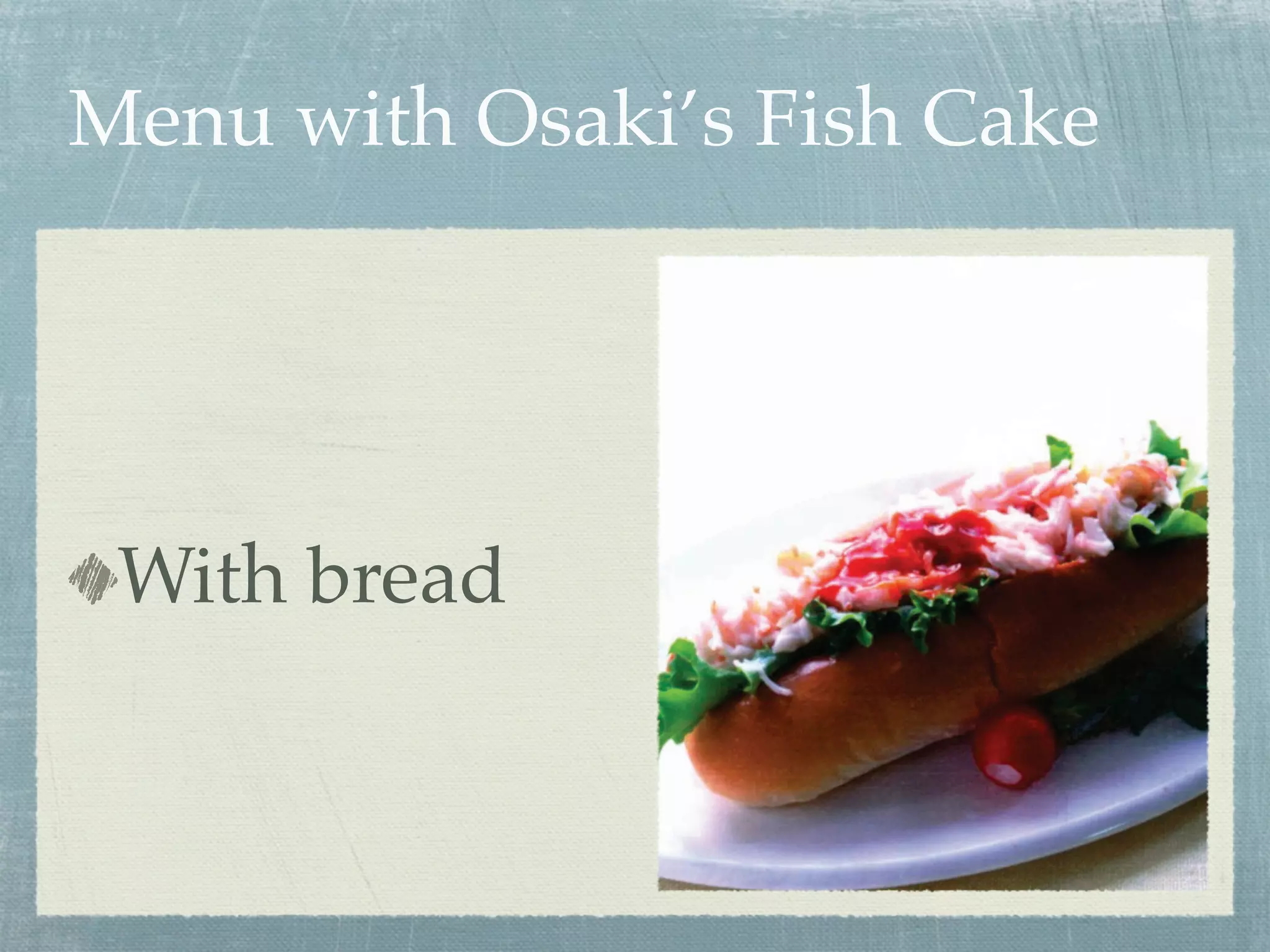 Surimi based product Osakisuisan Fish Cake | PDF