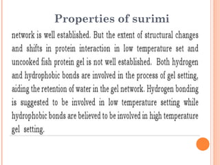Definition, processing steps, fish products of SURIMI Dr Nermin.pptx