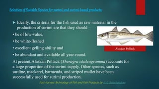 Surimi technology and its property | PPTX