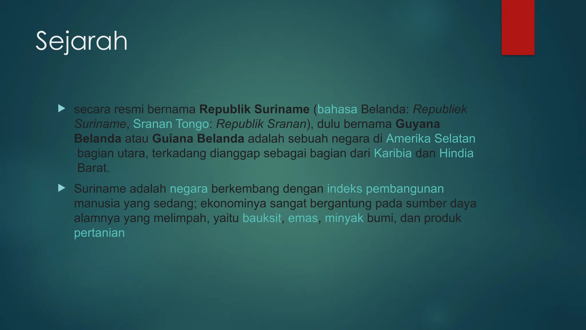 Suriname dulu bernama Guyana Belanda atau Guiana Belanda.pptx