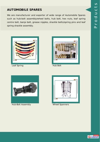 Surindra Auto Industries, Ludhiana, Tractor Linkage Parts | PDF | Sports Equipment | Sports