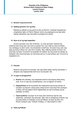 Suring basa sa filipino | DOCX