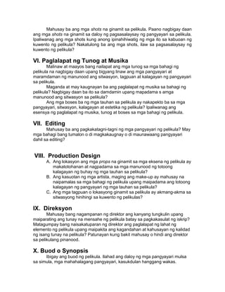 Pagsusuri Ng Pelikula