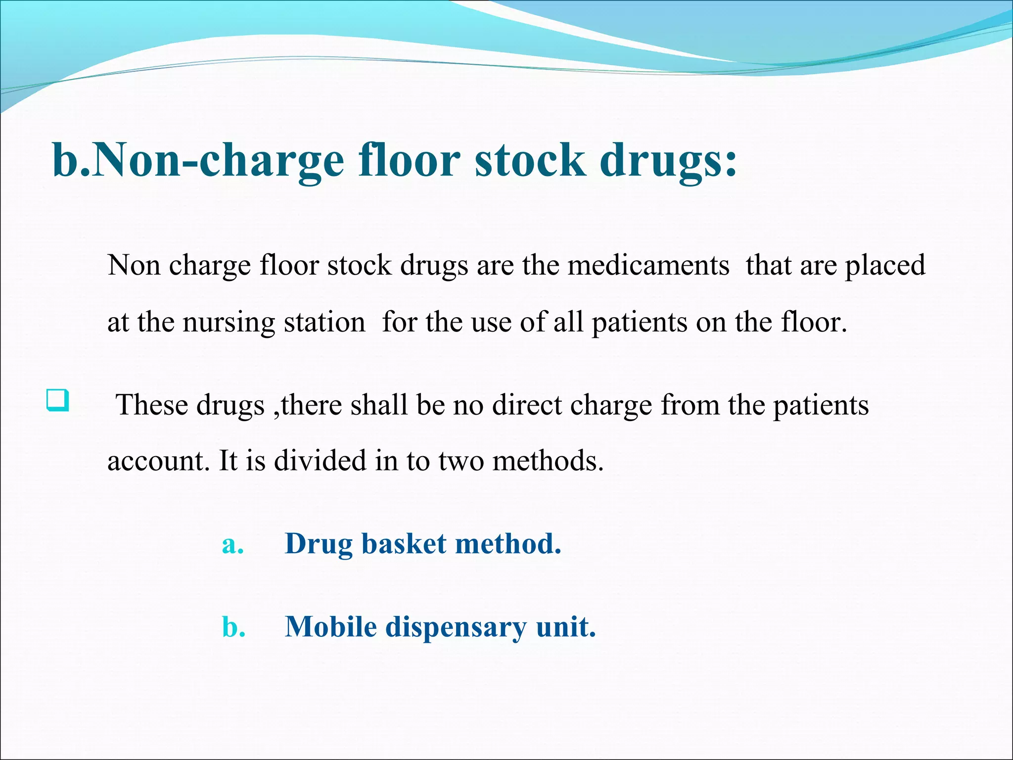Drug distribution in hospital pharmacy | PPT