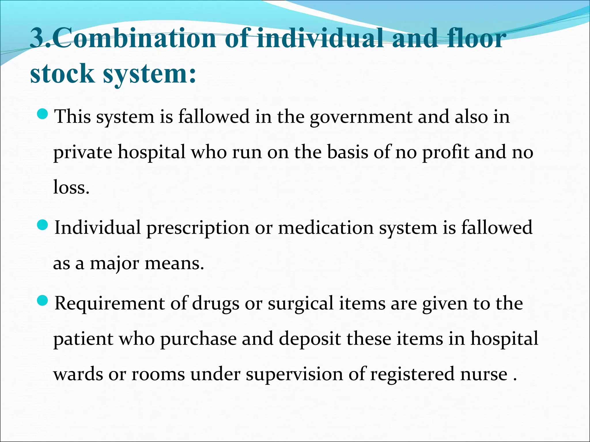 Drug distribution in hospital pharmacy | PPT
