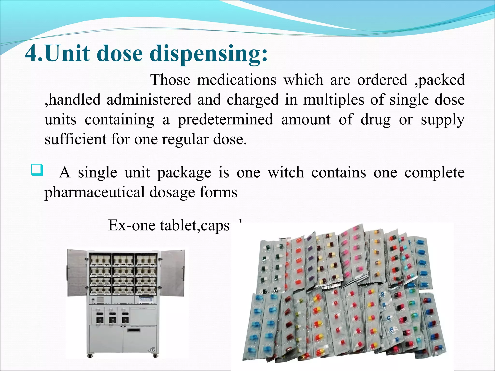 Drug distribution in hospital pharmacy | PPT