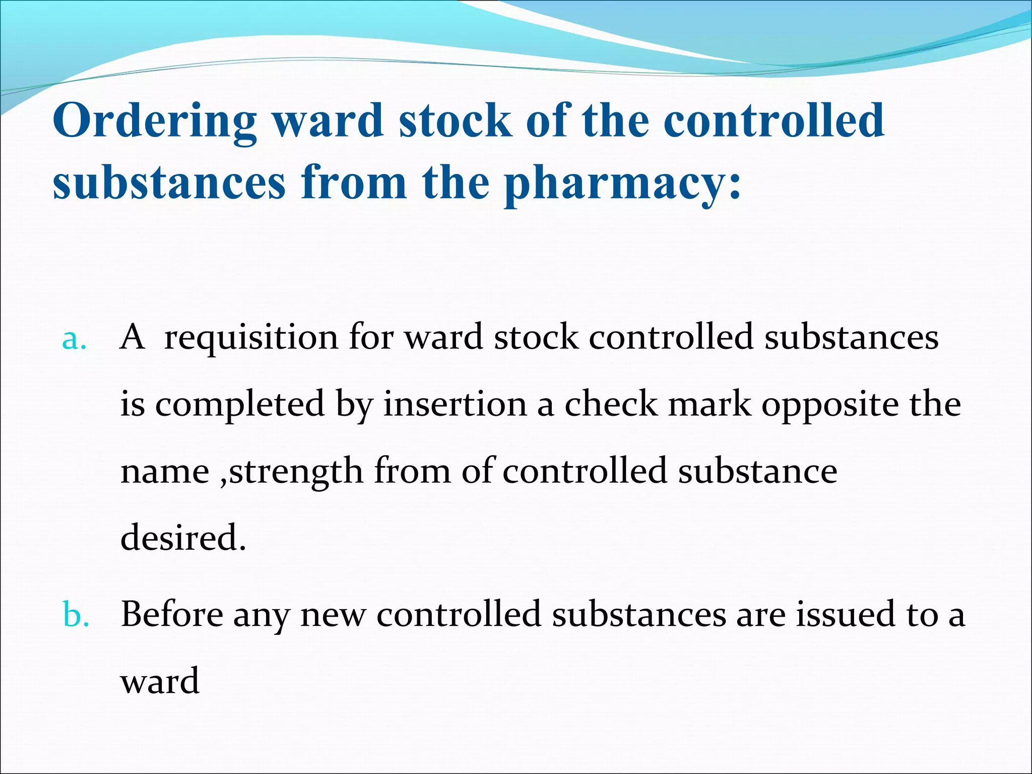 Drug distribution in hospital pharmacy | PPT