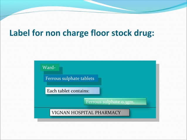 Drug distribution in hospital pharmacy | PPT