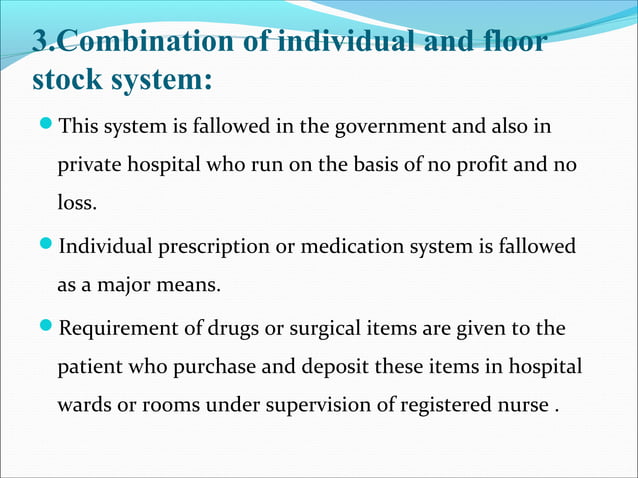 Drug distribution in hospital pharmacy | PPT