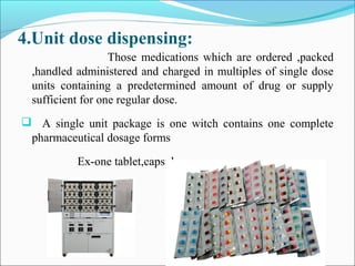 Drug distribution in hospital pharmacy | PPT