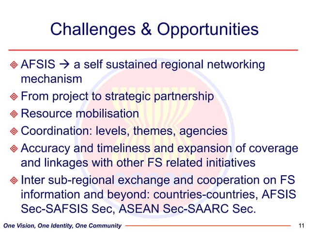 Monitoring key indicators across countries for food security in Asia – experience of the Asia ...