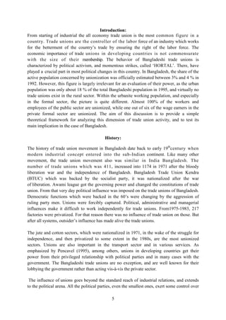 Trade Unions in Bangladesh | PDF
