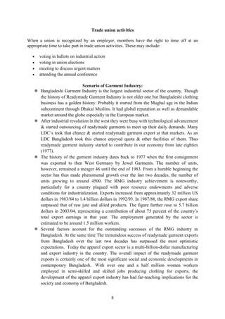Trade Unions in Bangladesh | PDF