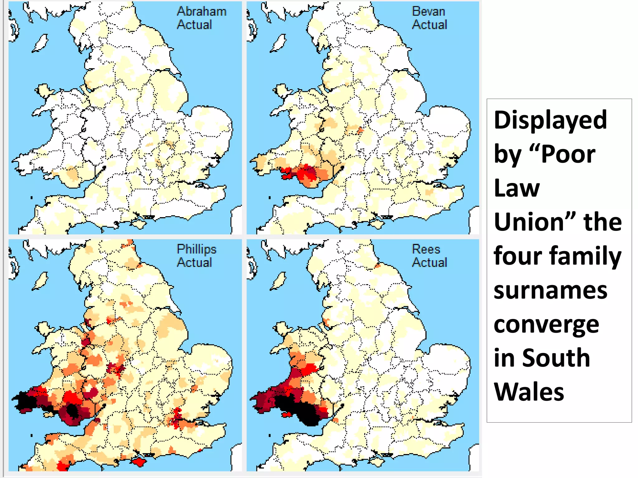 Surnames in genealogy & surname distribution maps | PPTX | Genealogy ...