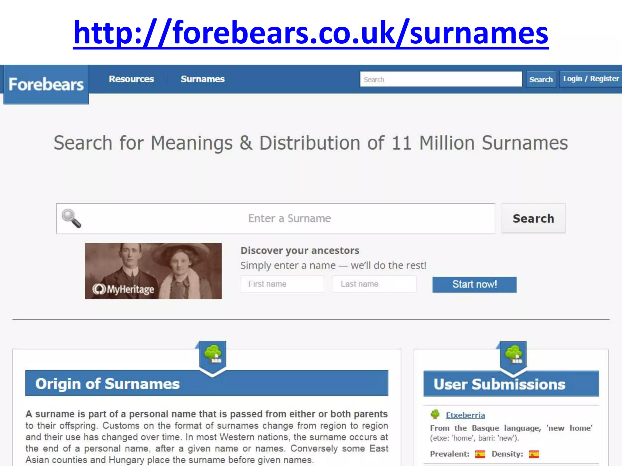Surnames in genealogy & surname distribution maps | PPTX