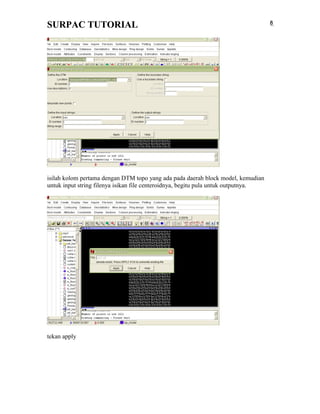 Surpac block model | DOC