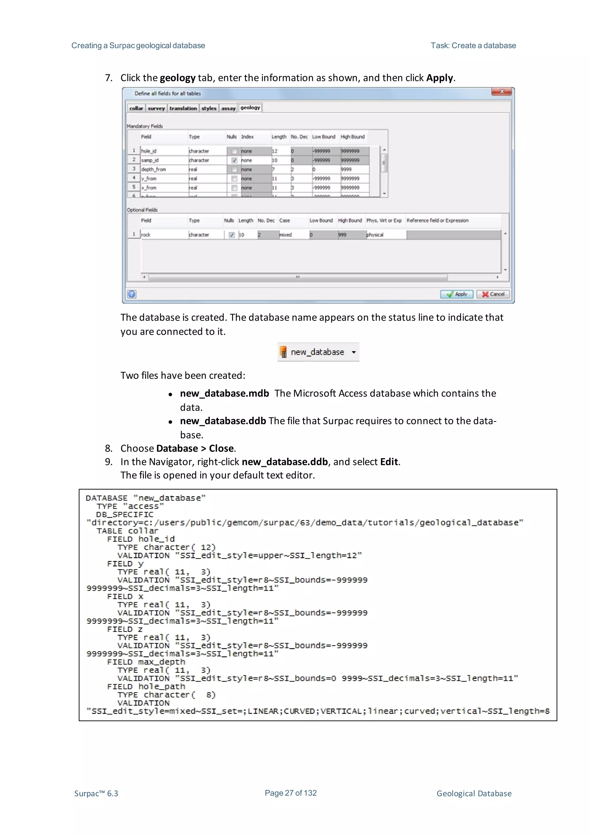 Surpac geological modelling 3 | PDF