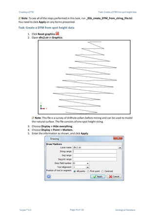 Surpac geological modelling 3 | PDF