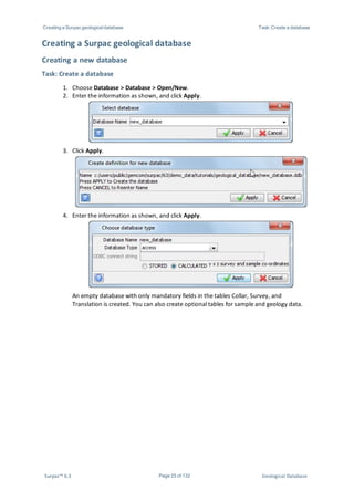 Surpac geological modelling 3 | PDF