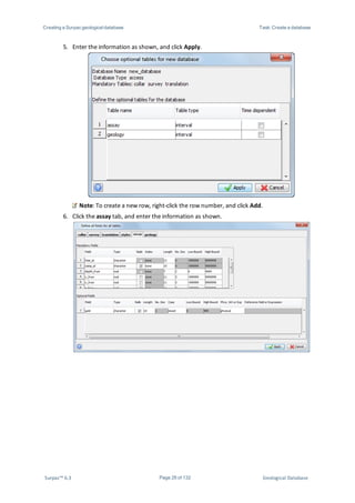Surpac geological modelling 3 | PDF