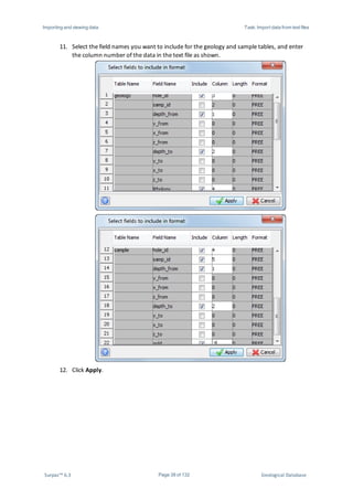 Surpac geological modelling 3 | PDF