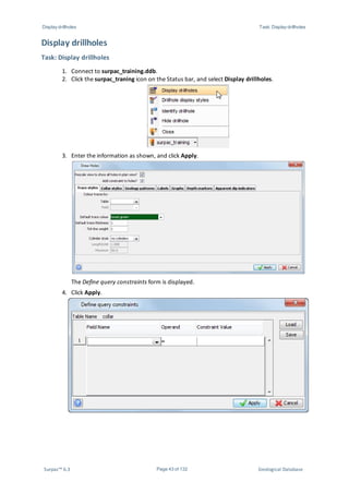 Surpac geological modelling 3 | PDF