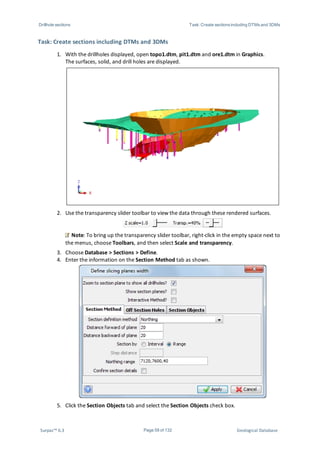 Surpac geological modelling 3 | PDF