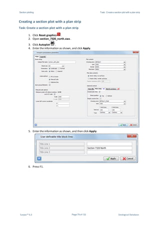 Surpac geological modelling 3 | PDF