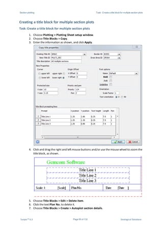 Surpac geological modelling 3 | PDF