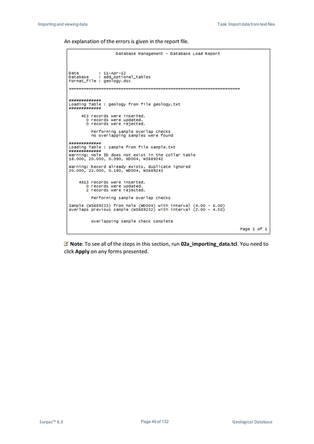 Surpac geological modelling 3