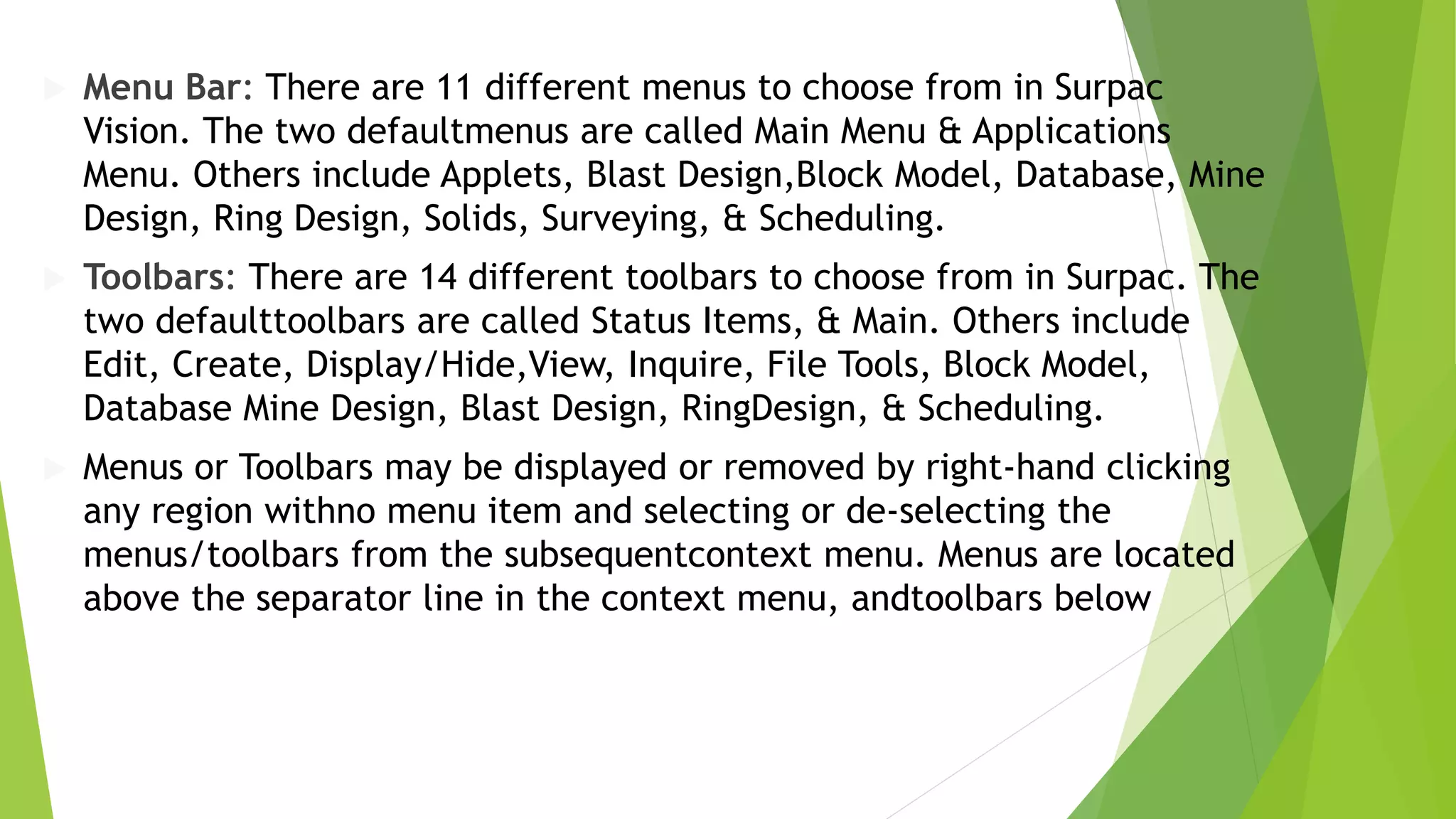 Surpac Software | PPTX