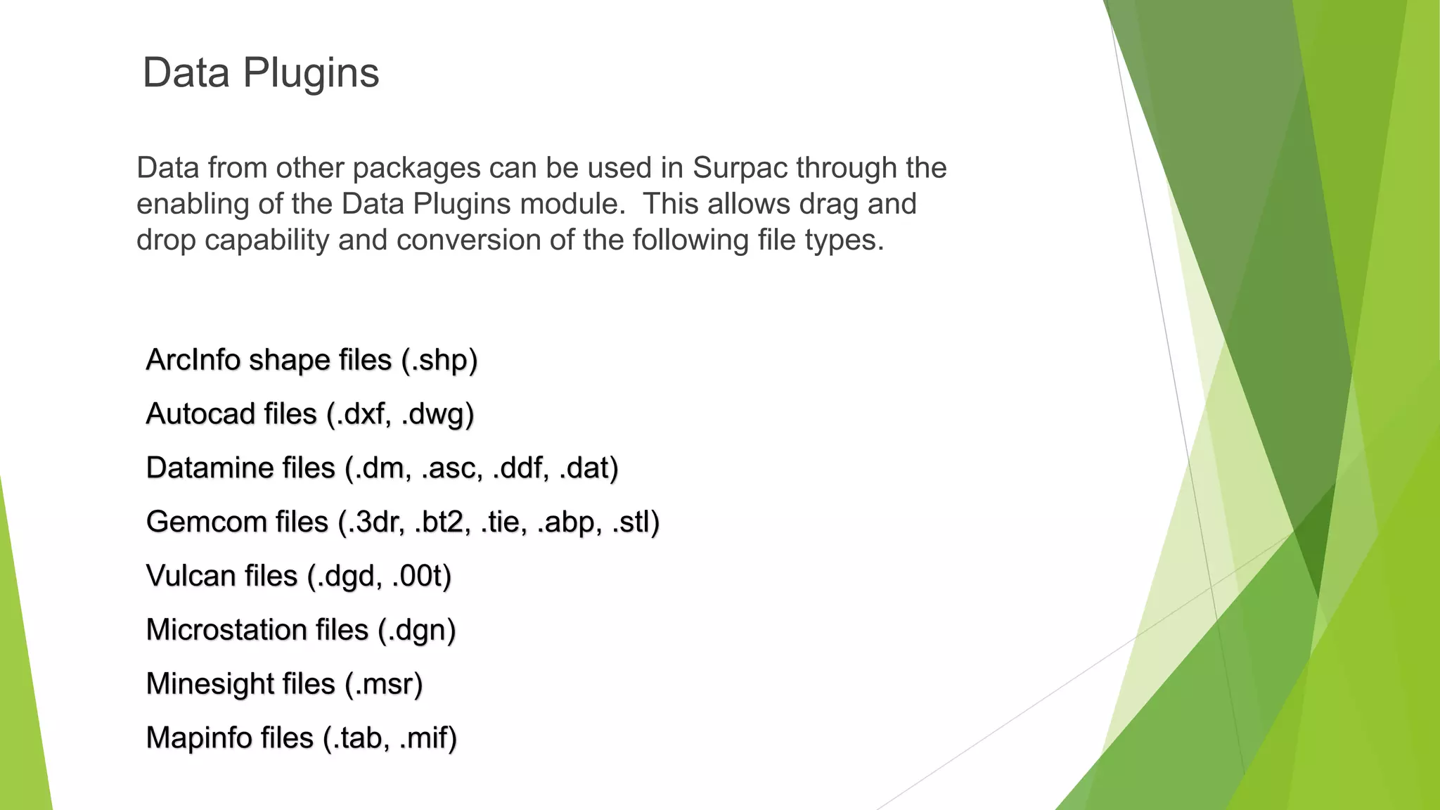 Surpac Software | PPTX