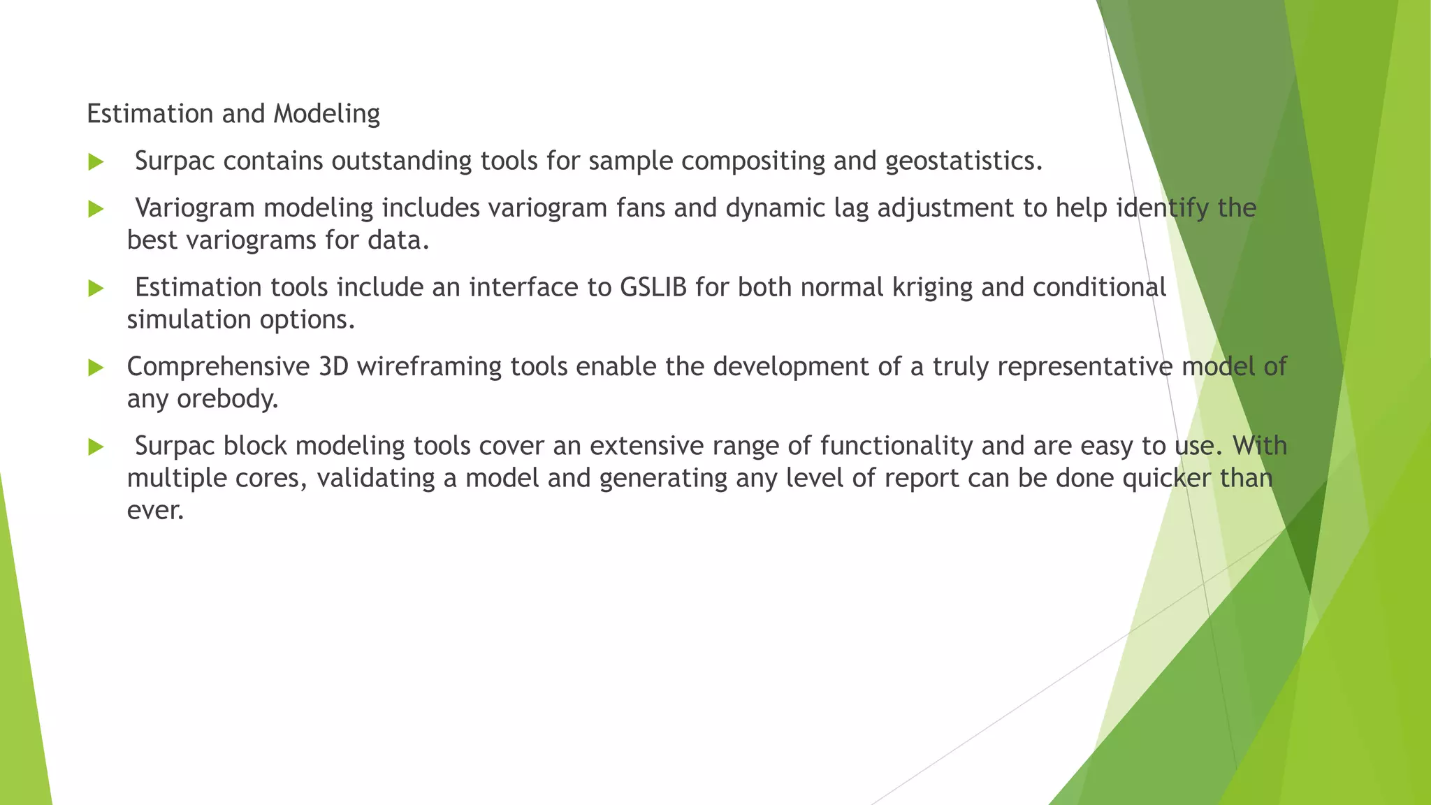 Surpac Software | PPTX