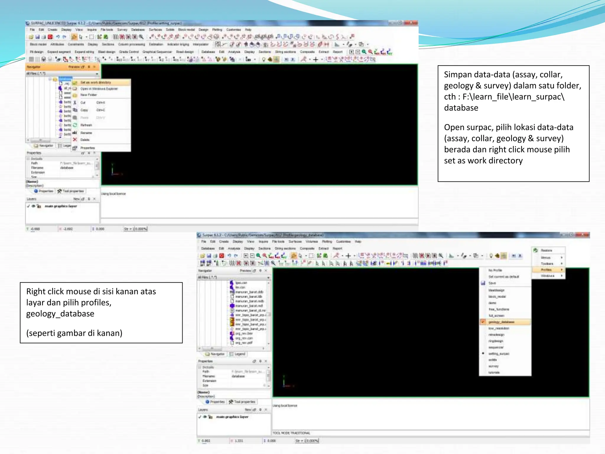 SURPAC TRAINING GEOLOGICAL DATABASE MINING | PPT