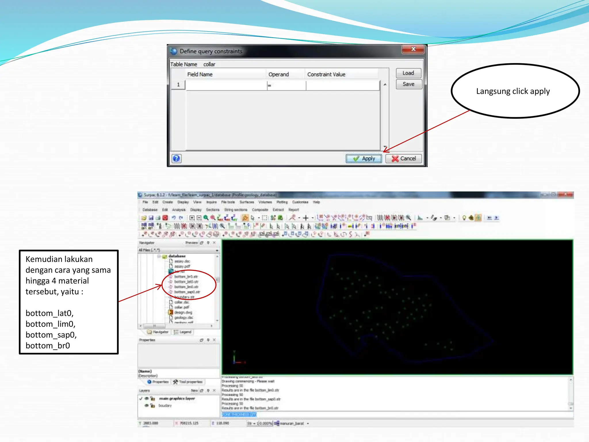 SURPAC TRAINING GEOLOGICAL DATABASE MINING | PPT