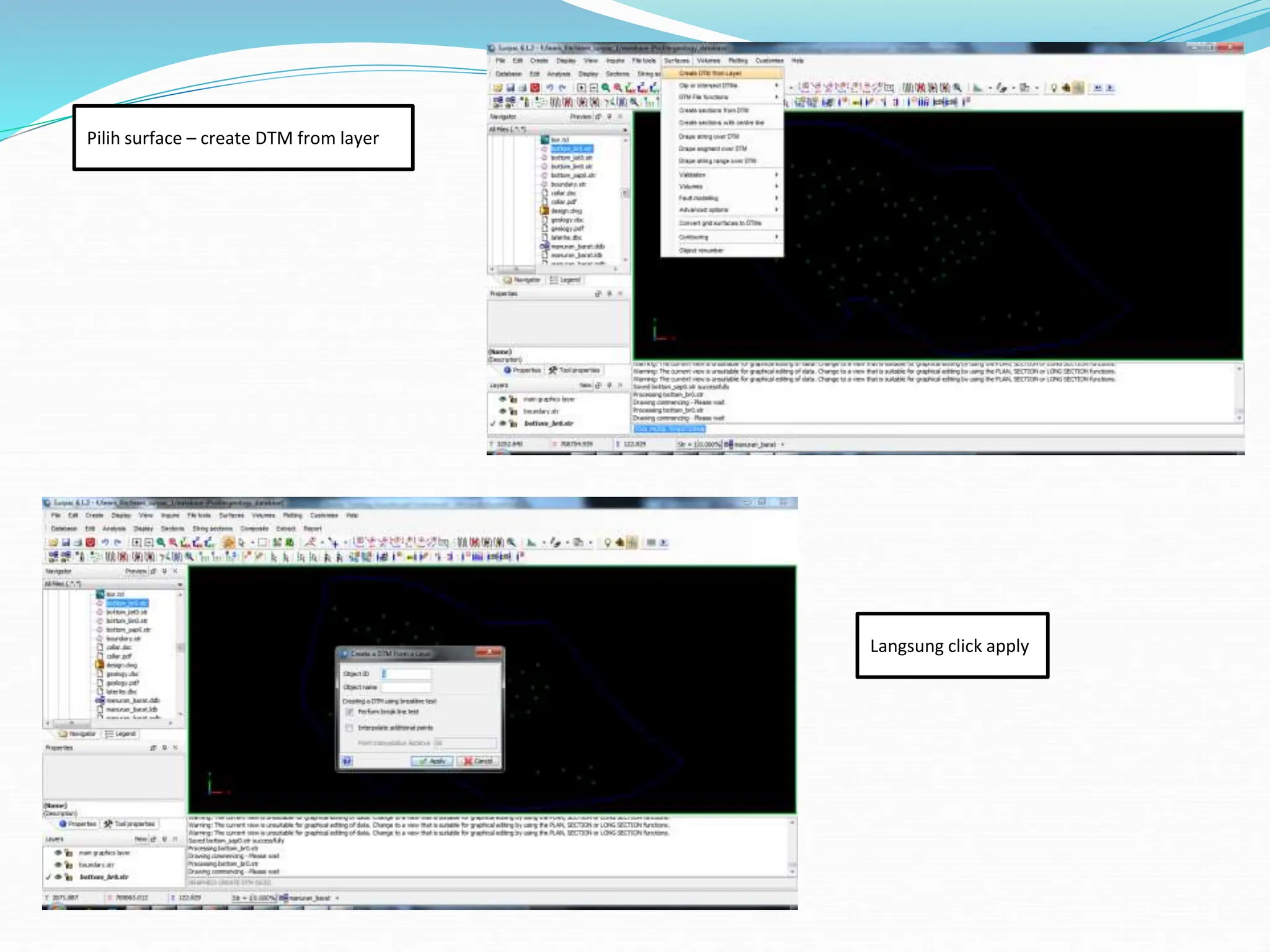 SURPAC TRAINING GEOLOGICAL DATABASE MINING | PPT