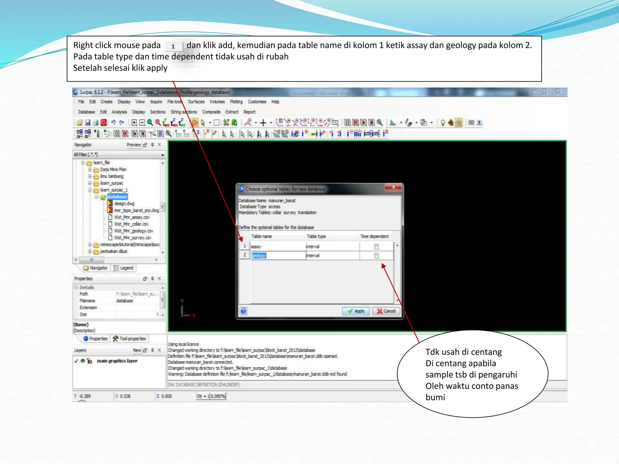 SURPAC TRAINING GEOLOGICAL DATABASE MINING | PPT