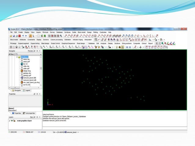 SURPAC TRAINING GEOLOGICAL DATABASE MINING | PPT
