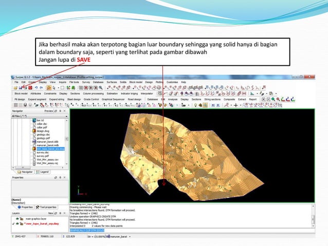 SURPAC TRAINING GEOLOGICAL DATABASE MINING | PPT
