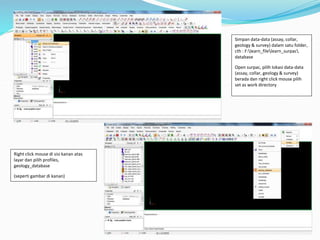 SURPAC TRAINING GEOLOGICAL DATABASE MINING | PPT