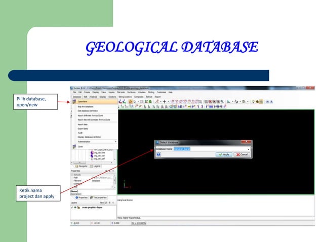 SURPAC TRAINING GEOLOGICAL DATABASE MINING | PPT