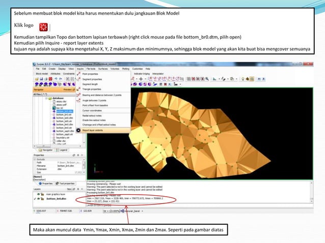 SURPAC TRAINING GEOLOGICAL DATABASE MINING | PPT