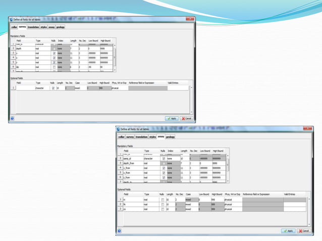 SURPAC TRAINING GEOLOGICAL DATABASE MINING | PPT
