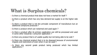 Surplus chemical industry overview | PPTX