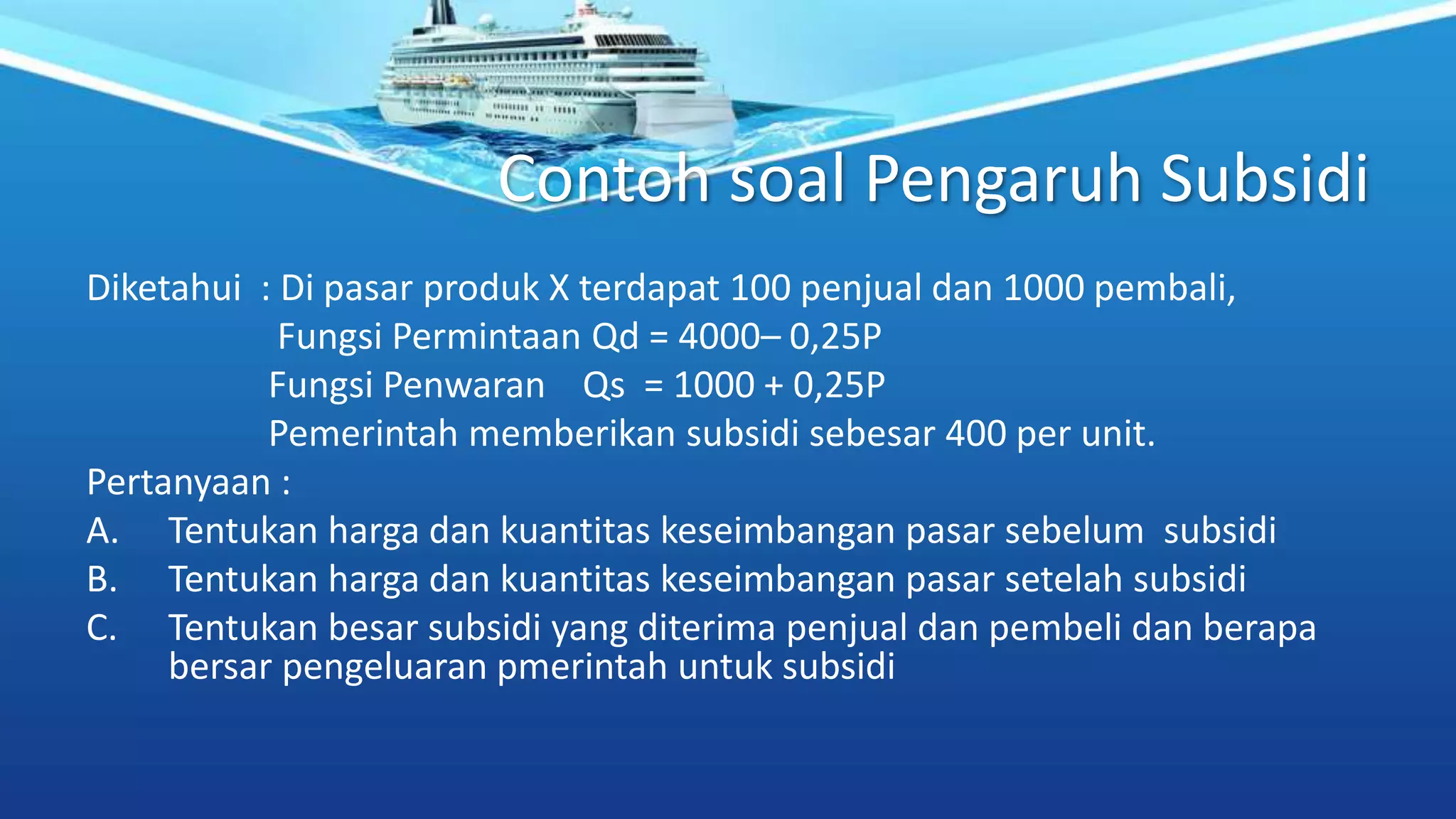 Surplus konsumen dan produsen pengaruh pajak | PPTX