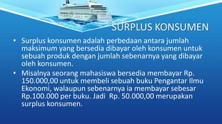 Surplus konsumen dan produsen pengaruh pajak | PPTX