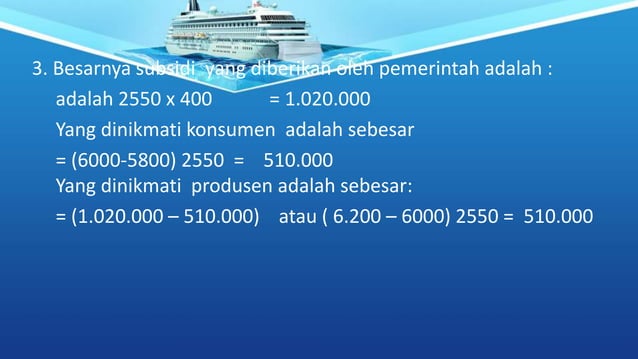 Surplus konsumen dan produsen pengaruh pajak | PPTX