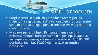 Surplus konsumen dan produsen pengaruh pajak | PPTX