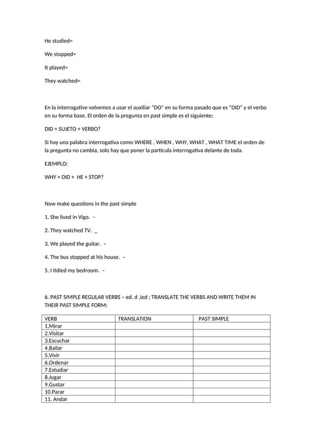 surprise 6 unit 4.docx grammar exercises | PDF