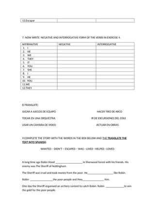 surprise 6 unit 4.docx grammar exercises | PDF